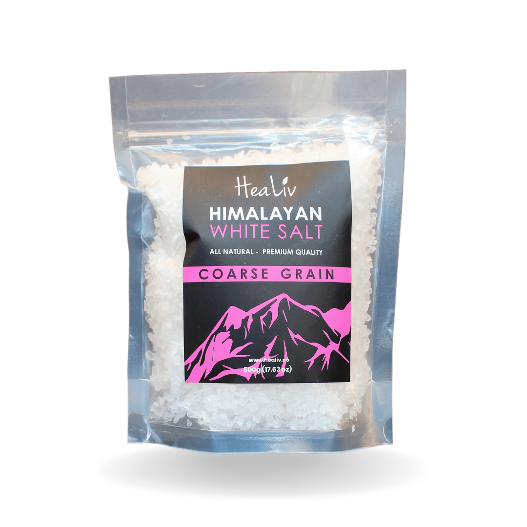 Himalayan white salt coarse grain 500 gram pouch - Hoti Himalayan Salt