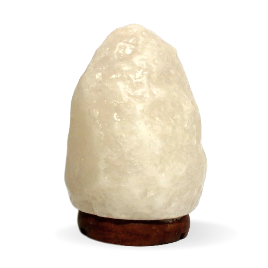 White natural USB lamp - Hoti Himalayan Salt